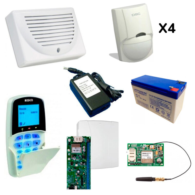 Kit de Alarma Lightsys 2 (Panel, Sirena, Teclado, 4 Sensores, Modulo ...
